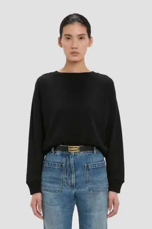 Victoria Beckham Constance Sweatshirt - Black