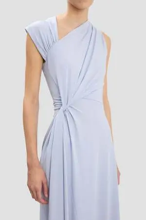 Victoria Beckham Cap Sleeve Midi Dress - Cloud Blue