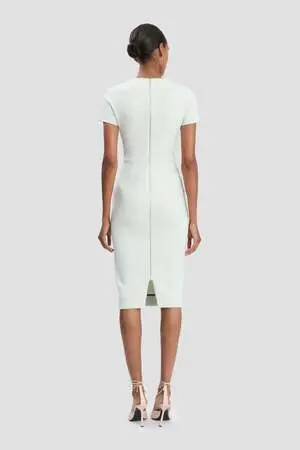 Victoria Beckham Fitted T-shirt Midi Dress