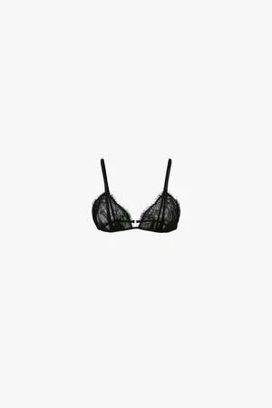 Victoria Beckham Lace Bra - Black