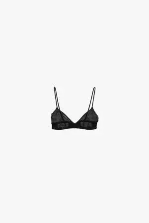 Victoria Beckham Lace Bra - Black