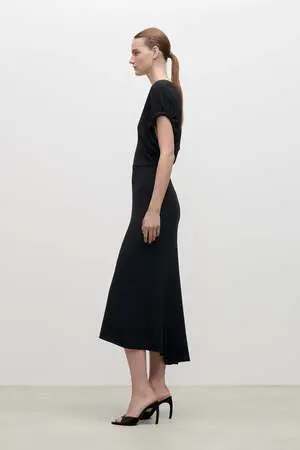 Victoria Beckham Edith Midi Dress - Black