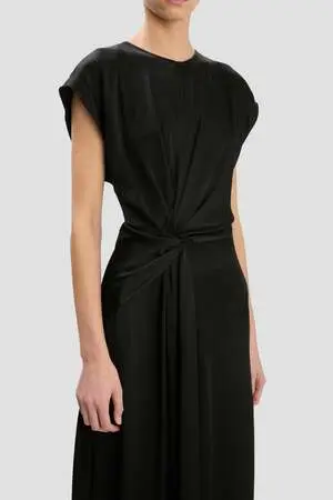 Victoria Beckham Aria Midi Dress - Black