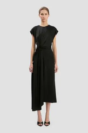 Victoria Beckham Aria Midi Dress - Black