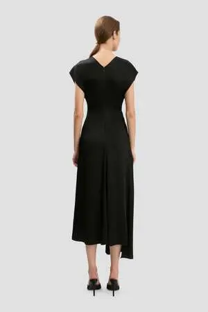 Victoria Beckham Aria Midi Dress - Black