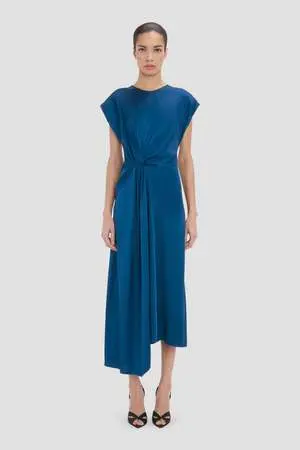 Victoria Beckham Aria Midi Dress - Blue