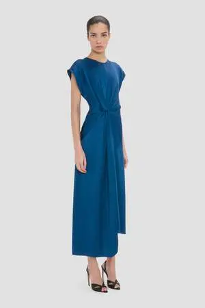 Victoria Beckham Aria Midi Dress - Blue