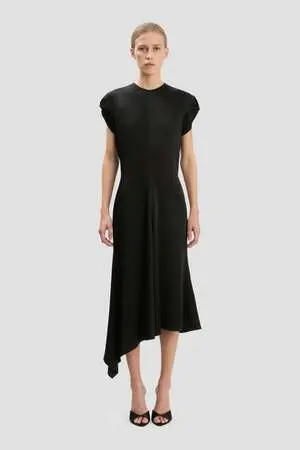 Victoria Beckham Twist Shoulder Dress - Black