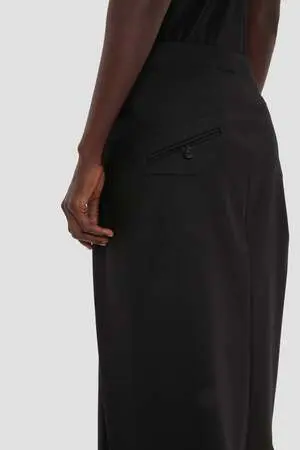 Victoria Beckham Tailored Midi Skirt - Black