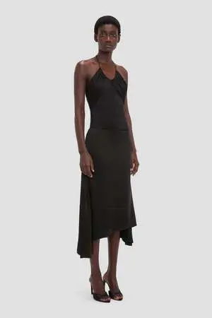 Victoria Beckham Asymmetric Midi Skirt