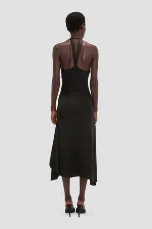 Victoria Beckham Asymmetric Midi Skirt