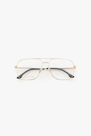 Victoria Beckham Fine Double Bridge Optical Eyeglasses - Gold