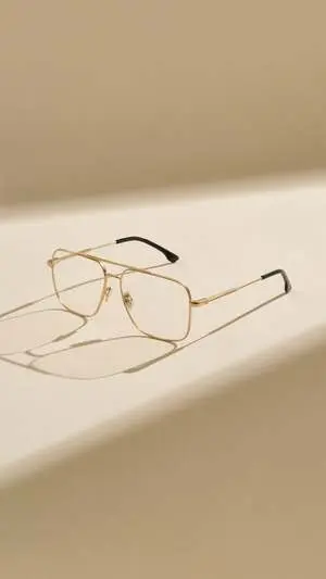 Victoria Beckham Fine Double Bridge Optical Eyeglasses - Gold