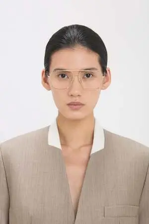 Victoria Beckham Fine Double Bridge Optical Eyeglasses - Gold