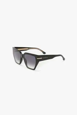 Victoria Beckham Rectangle Acetate Sunglasses - Black