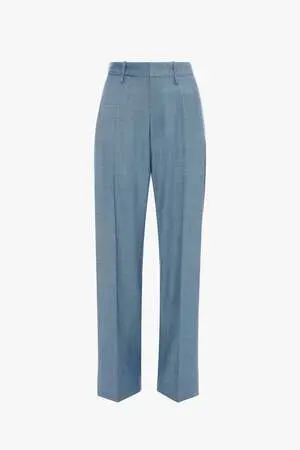 Victoria Beckham Curved Leg Trousers - Cloud Blue