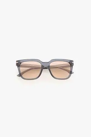 Victoria Beckham Oversized Acetate Sunglasses - Transparent Blue