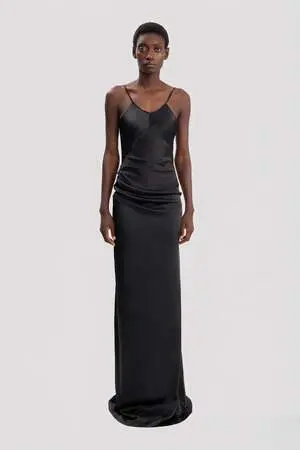 Victoria Beckham Cami Floor-length Dress - Black