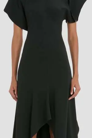 Victoria Beckham Fluid Cady Panelled Dress