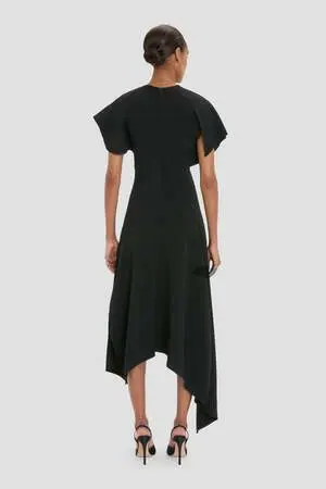 Victoria Beckham Fluid Cady Panelled Dress