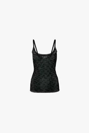 Victoria Beckham Lace Cami - Black