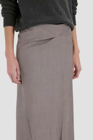 Victoria Beckham Pressed Tailored Midi Skirt