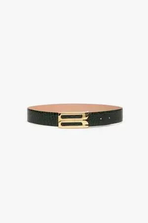 Victoria Beckham Dorian Jumbo Belt - Dark Forest
