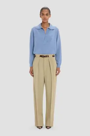 Victoria Beckham Tailored Trousers - Beige