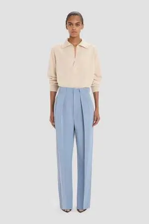 Victoria Beckham Tailored Trouser - Ocean Mist