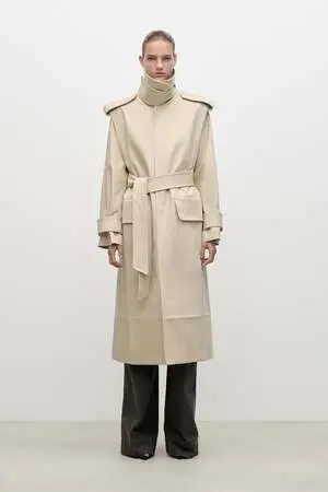 Victoria Beckham Philippa Trench Coat - Beige