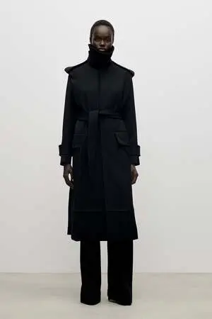 Victoria Beckham Philippa Trench Coat - Black