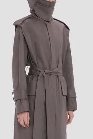Victoria Beckham Philippa Trench Coat - Brown