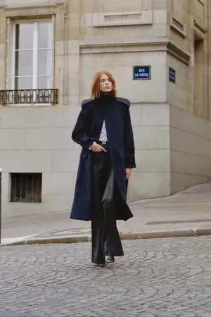 Victoria Beckham Philippa Trench Coat - Dark Navy