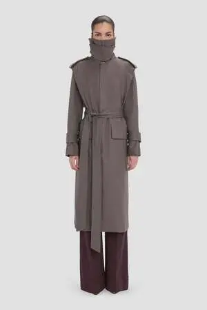 Victoria Beckham Philippa Trench Coat - Grey