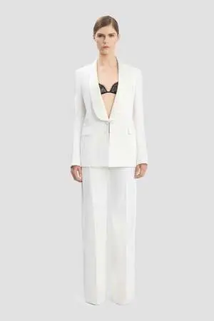 Victoria Beckham Shawl Collar Tux Jacket - Ivory