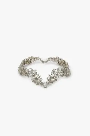 Victoria Beckham Crystal Choker - Silver