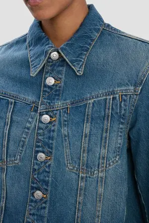 Victoria Beckham Denim Jacket - Mid Blue Wash