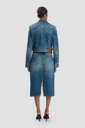 Victoria Beckham Denim Jacket - Mid Blue Wash