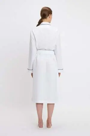 Victoria Beckham Piping Detail Pyjama Robe