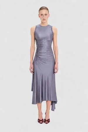 Victoria Beckham VICTORIA BECKHAM Sylvie Midi Dress Lilac