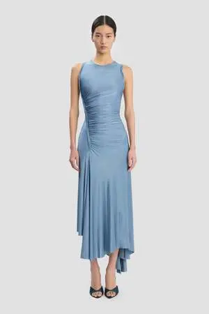 Victoria Beckham Twist Dress - Stone