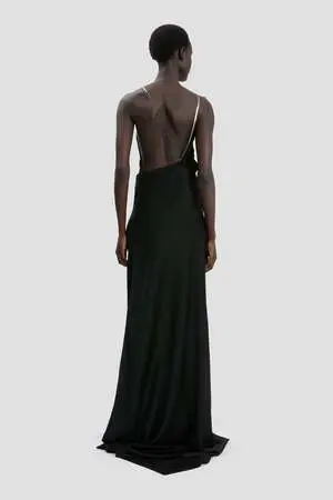 Victoria Beckham Chain Halter Gown