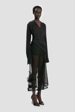 Victoria Beckham Basque Midi Skirt