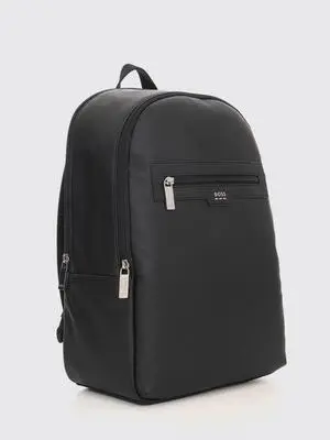BOSS Backpack In Grained Synthetic Leather