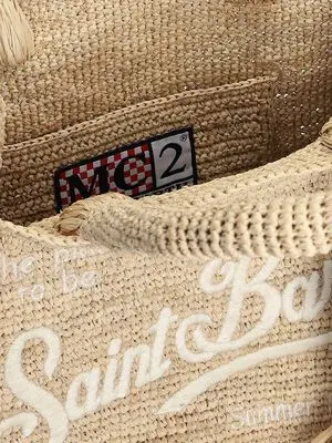 MC2 SAINT BARTH Raffia Handbag