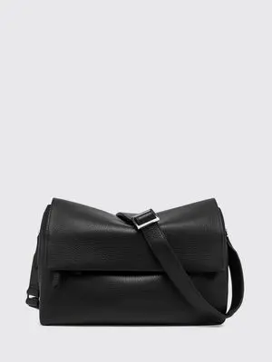 GIANNI CHIARINI Textured Leather Crossbody Bag - Black