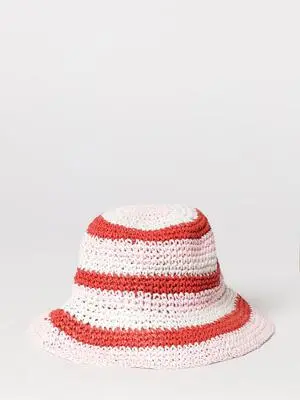 Barbour Crochet Raffia Bucket Hat