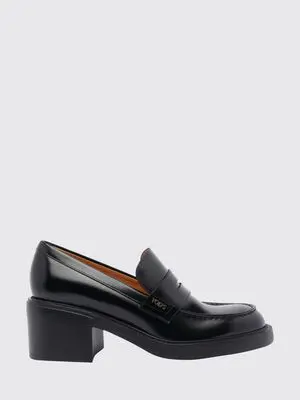 TOD'S Tod's Calfskin Penny Loafers With Medium Block Heel