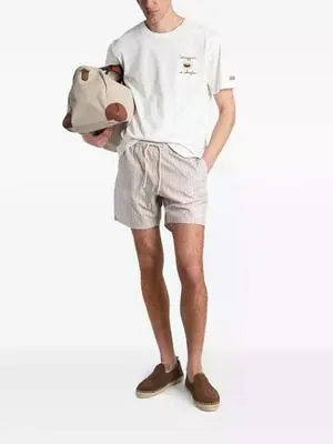 MC2 SAINT BARTH Pinstripe Swim Shorts