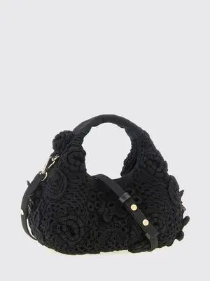 GANNI Crocheted Embellished Handbag